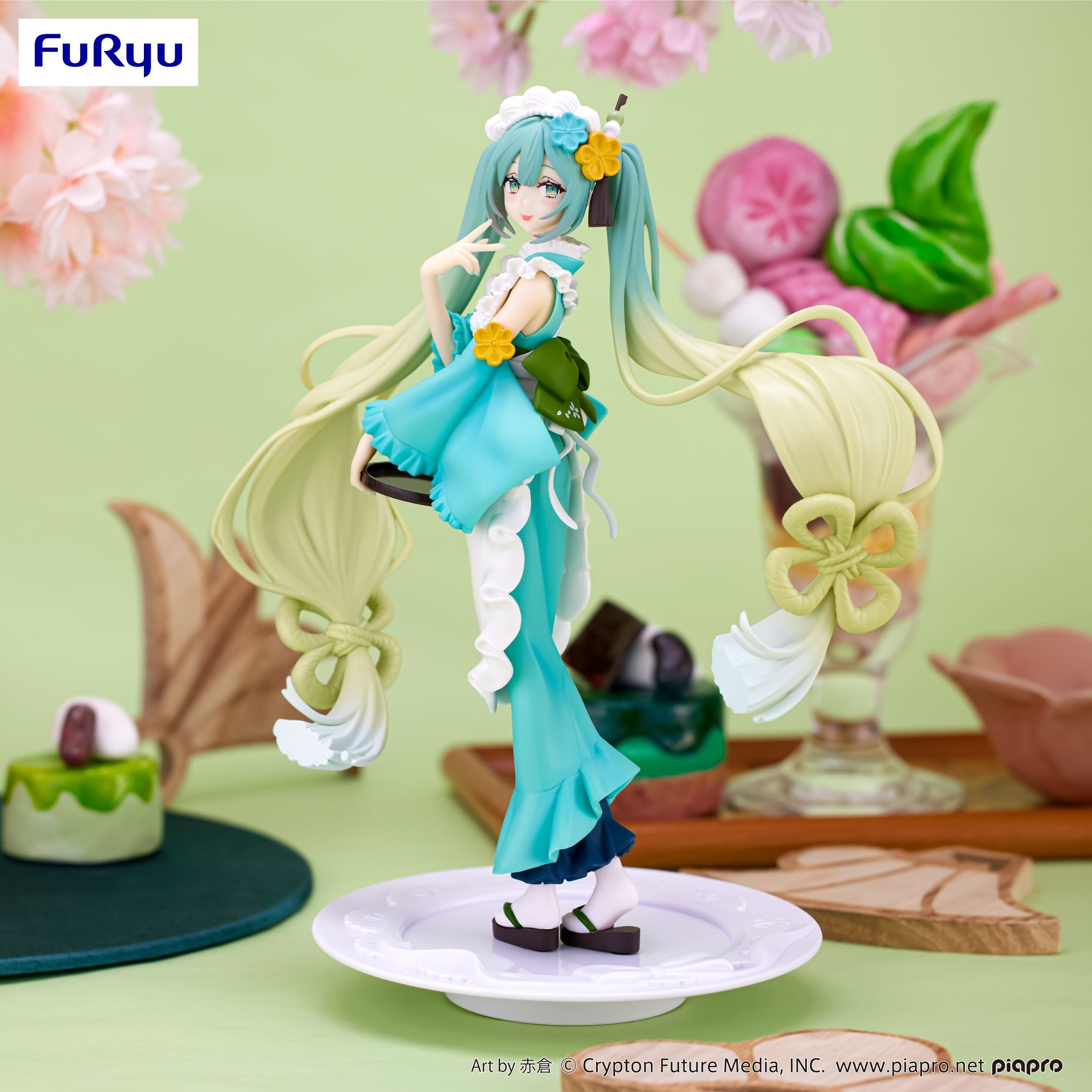 Vocaloid / Hatsune Miku Matcha Green Tea Parfait Mint Ver. FuRyu (Stoc ...
